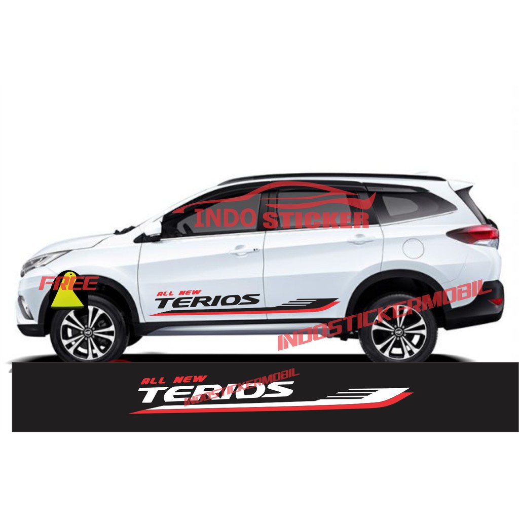 Jual Sticker stiker mobil terios striping sticker daihatsu all new ...