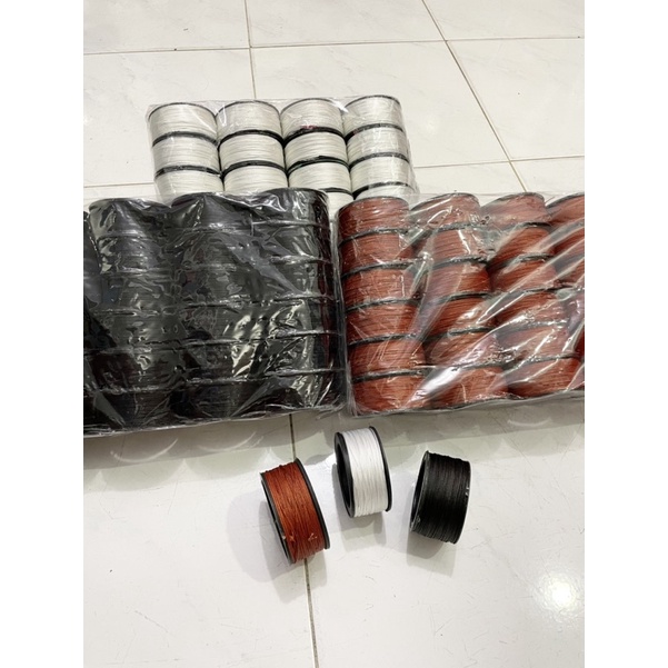 Jual 24 pcs TALI NILON SOL SEPATU HITAM atau COKLAT / BENANG LAYANGAN ...