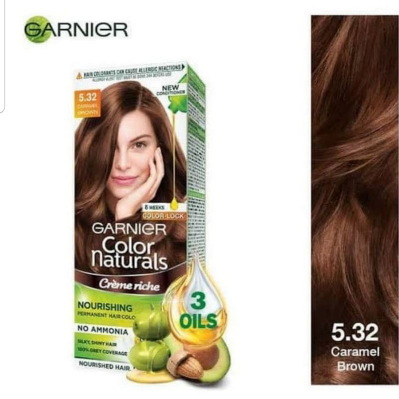Jual garnier color cat rambut coklat caramel-botol | Shopee Indonesia