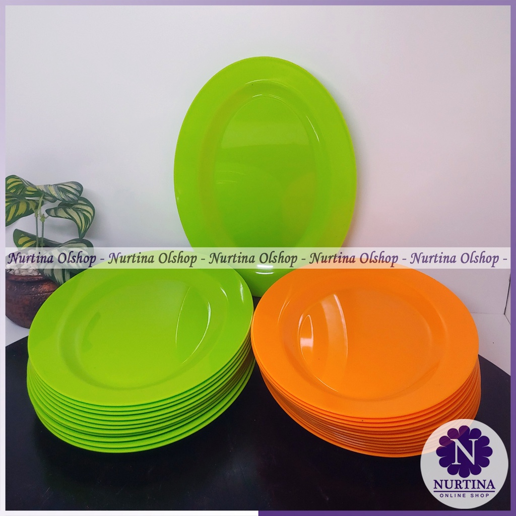 Jual Piring Oval Super Jumbo Semi Melamin | Oiring Oval Polos Besar ...