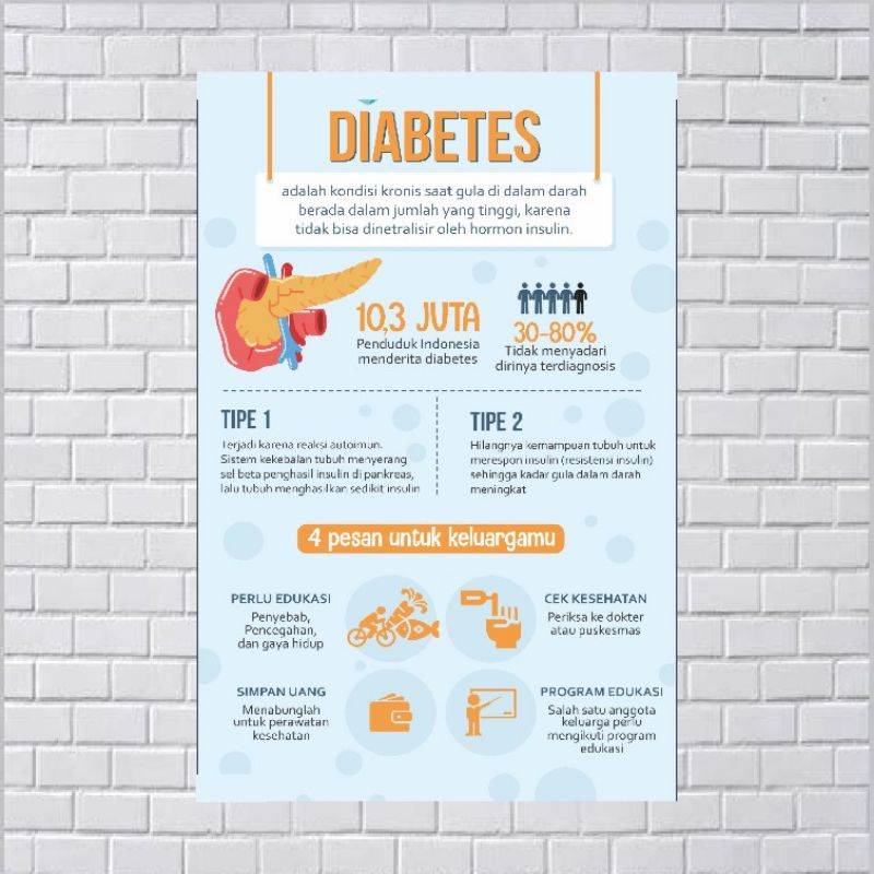 Jual Poster Kesehatan DIABETES | Shopee Indonesia