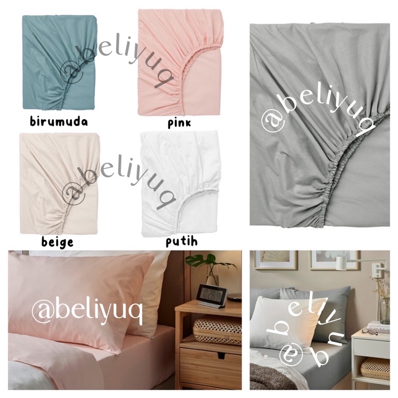 Jual Sprei Katun Minimalis Skandinavian / Seprai Polos Bagus / Seprai ...