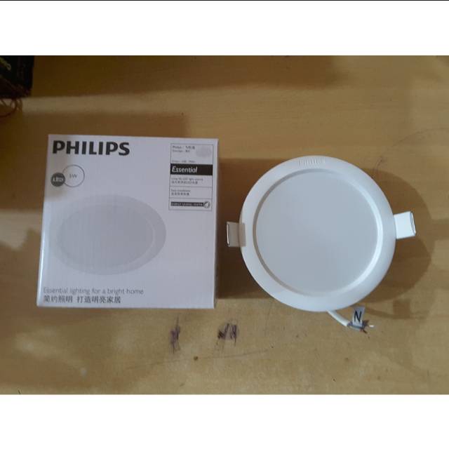 Jual Lampu led downlight/ led panel merk philips 5 wat( 100 mm ...