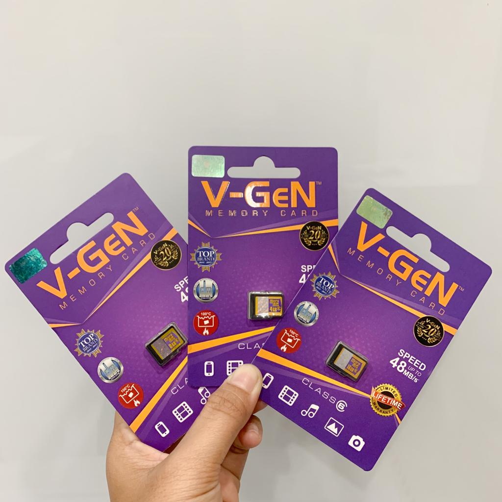 Jual MICRO SD VGEN PACK 4GB 8GB 16GB 32GB CLASS 6 | Shopee Indonesia