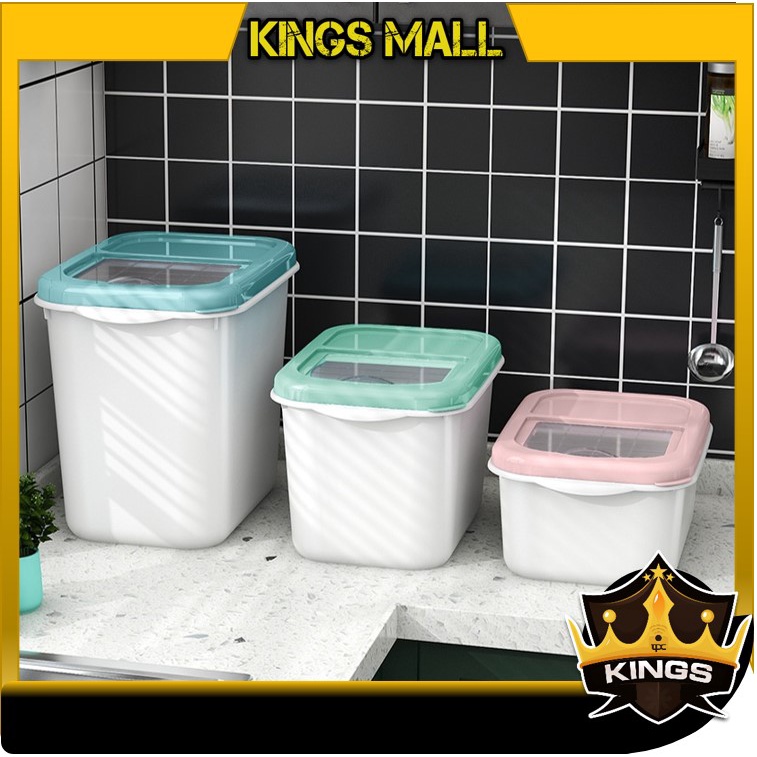 Jual KINGS - H5440 Wadah Penyimpanan Beras 5 KG 7,5 KG 10 KG / Kotak Beras 3 Kapasitas ...