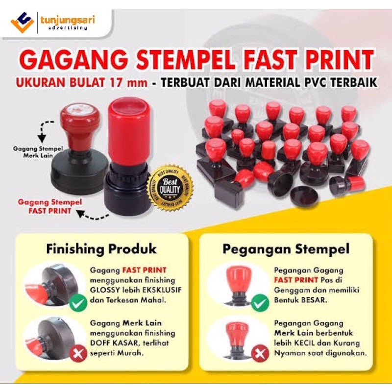 Jual Stempel gagang merah / Stempel Flash Murah | Shopee Indonesia