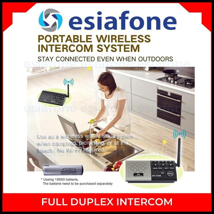 Jual Emacros Wireless Intercom 6 Ch Full Duplex Interkom 1 Pcs By Hosmart | Shopee Indonesia