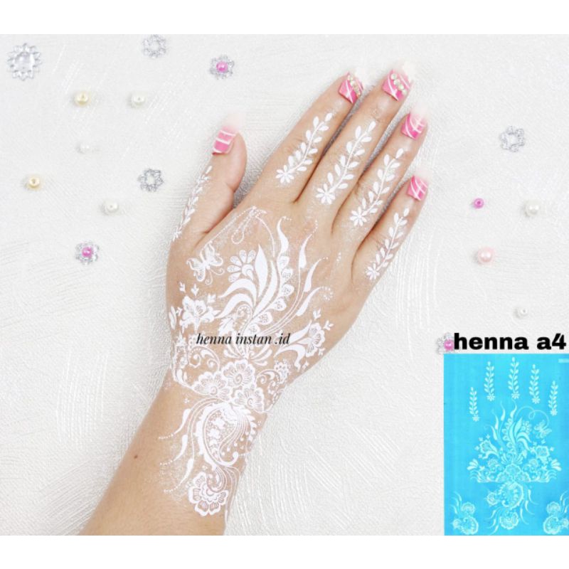 Jual HENNA INSTAN A4 / HENA INSTAN PENGANTIN / HENA TATO / HENA TEMPEL ...