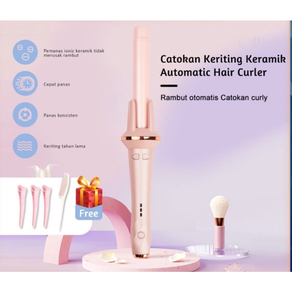 Jual [S2 PROFFESIONAL HAIR DO] Catok Keramik Keriting otomatis /Catok Curly Otomatis/ Hair ...