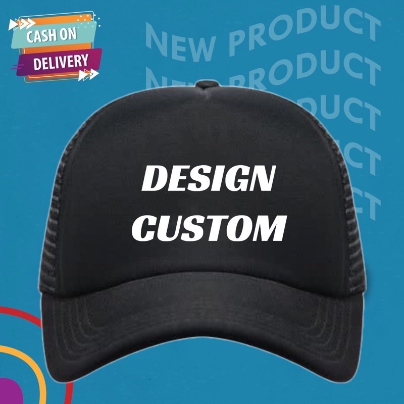 Jual (COD) Topi Trucker Custom Design Sendiri / Trucker Hat Custom ...