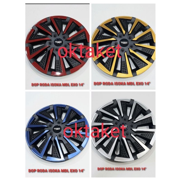Jual Dop velg ring 13 & 14 model EXO TRD mobil Universal Carry Avanza ...