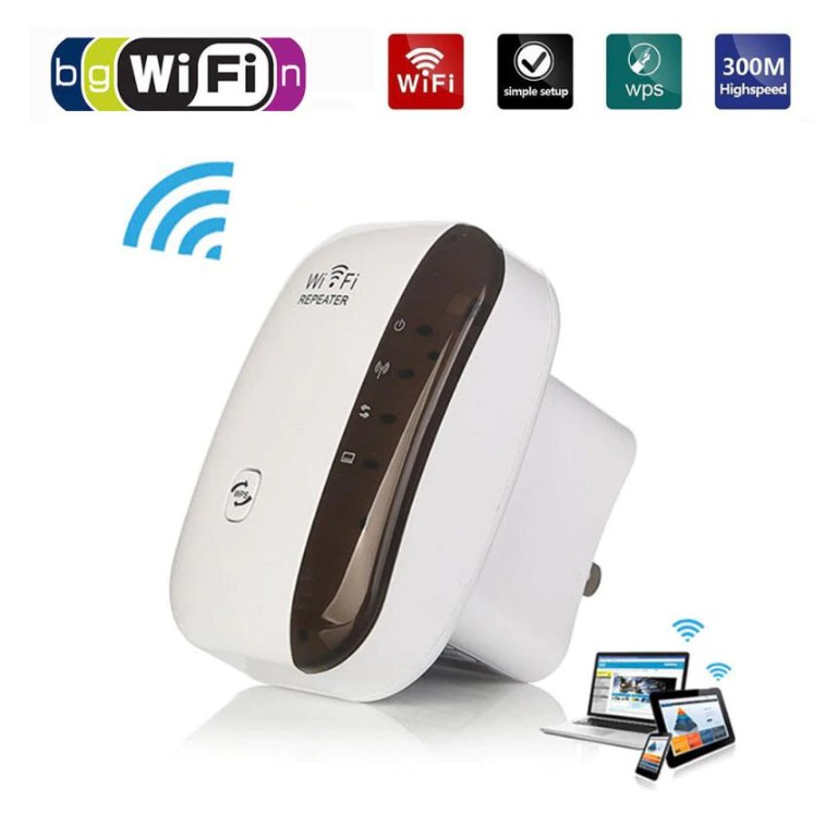 Jual WiFi Repeater 300Mbps Wireless WiFi Signal Range Extender 802.11N ...