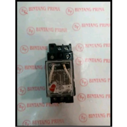 Jual Relay LY2N 220V AC + Socket PTF08A-E 8 Pin / 8 Kaki Merk Omron Original | Shopee Indonesia
