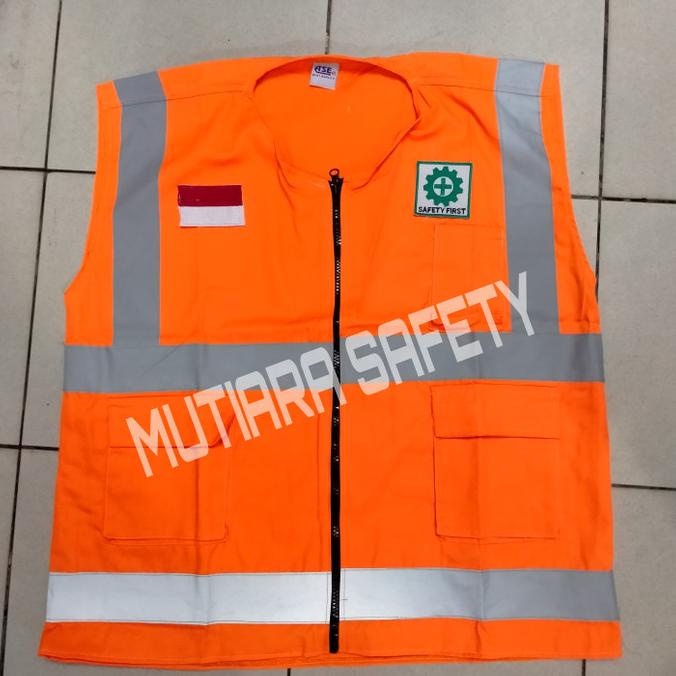 Jual Rompi Drill Rompi Safety Rompi Proyek+Logo K3+Logo Bendera ...