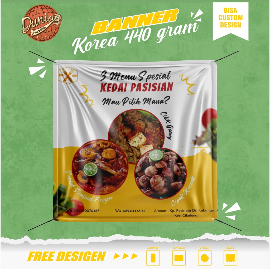 Jual CETAK BANNER BALIHO UKURAN BESAR CUSTOM FREE DESIGN KOREA 440 gram ...