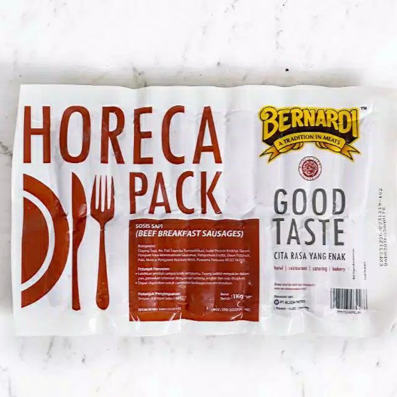 Jual Sosis Bernardi Horeca Pack Vp (Tanpa Kupas) 500gr | Shopee Indonesia