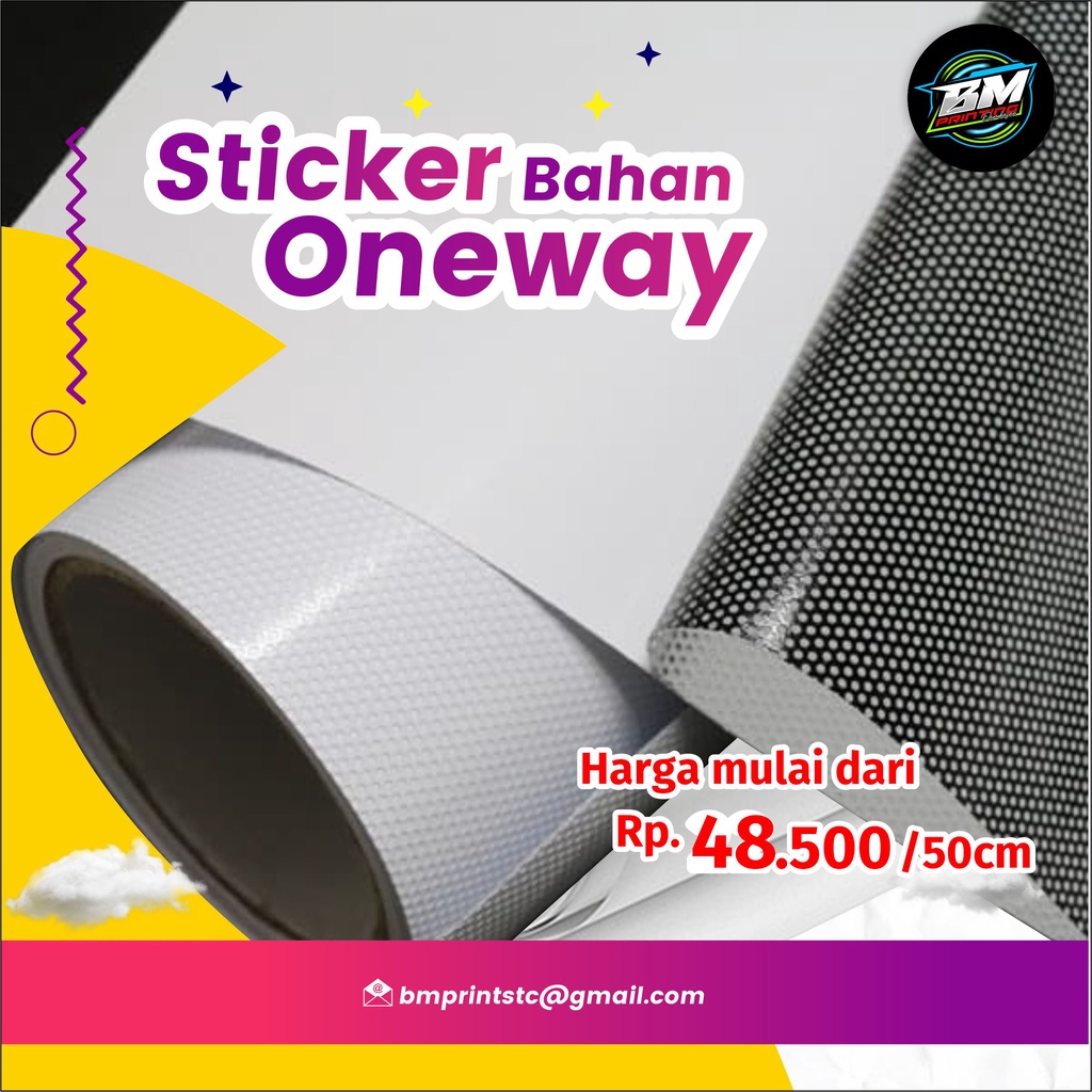 Jual CETAK STICKER INDOOR BAHAN ONE WAY ROLL METERAN (FILE SIAP CETAK ...