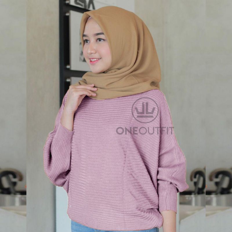 Jual RAJUT BATWING (KELELAWAR)/RAJUT MODEL KOREA/BLOUSE RAJUT/RAJUT ...