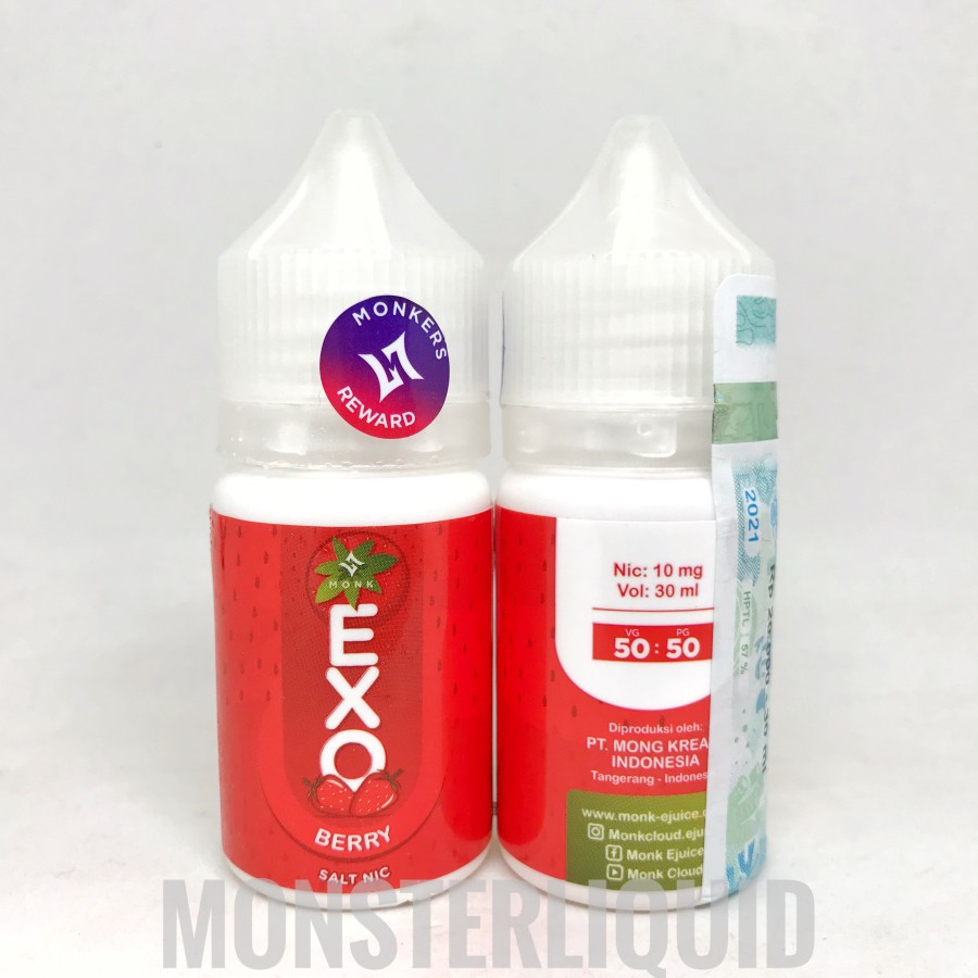 Jual EXOTIC SALT BERRY STRAWBERRY EXO BERRY BY MONK CLOUD 10MG 30ML ...