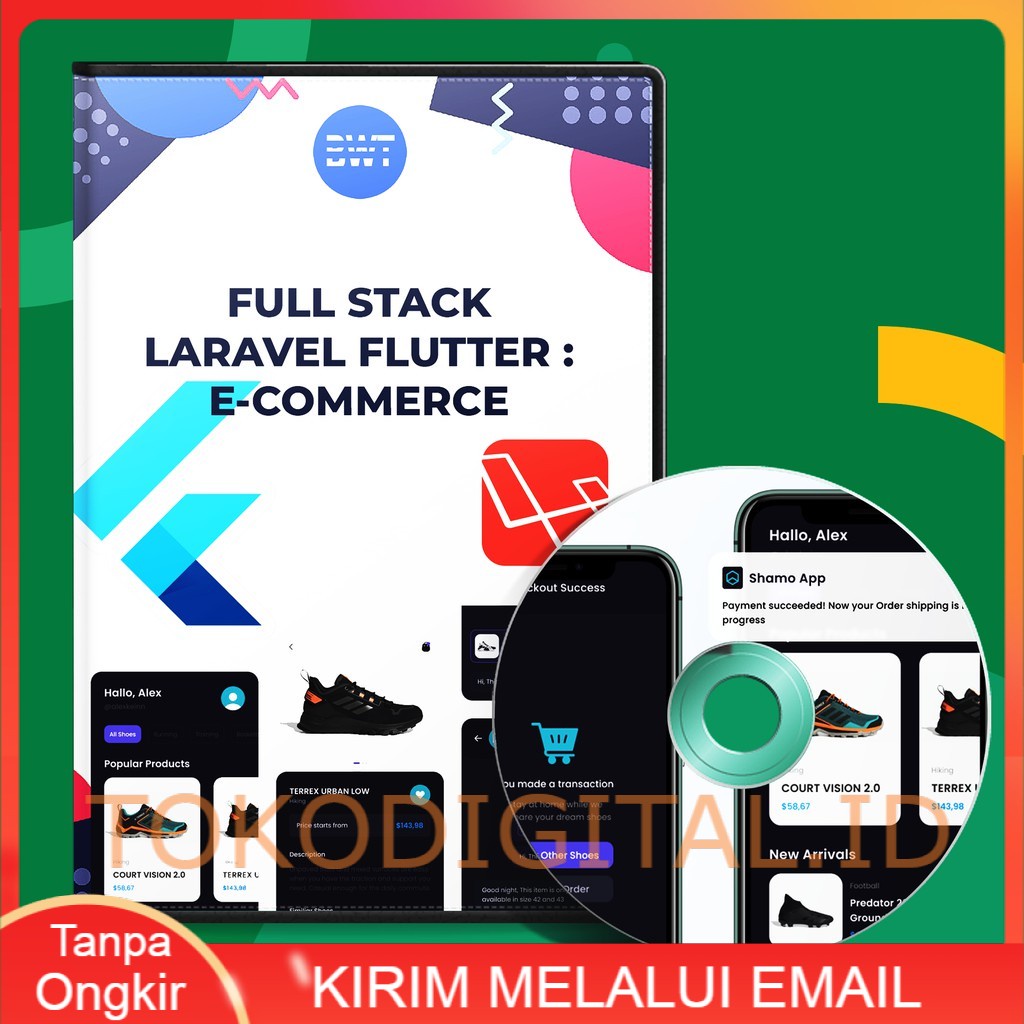 Jual Ecourse Laravel Flutter Ecommerce Fullstack BWT | Shopee Indonesia