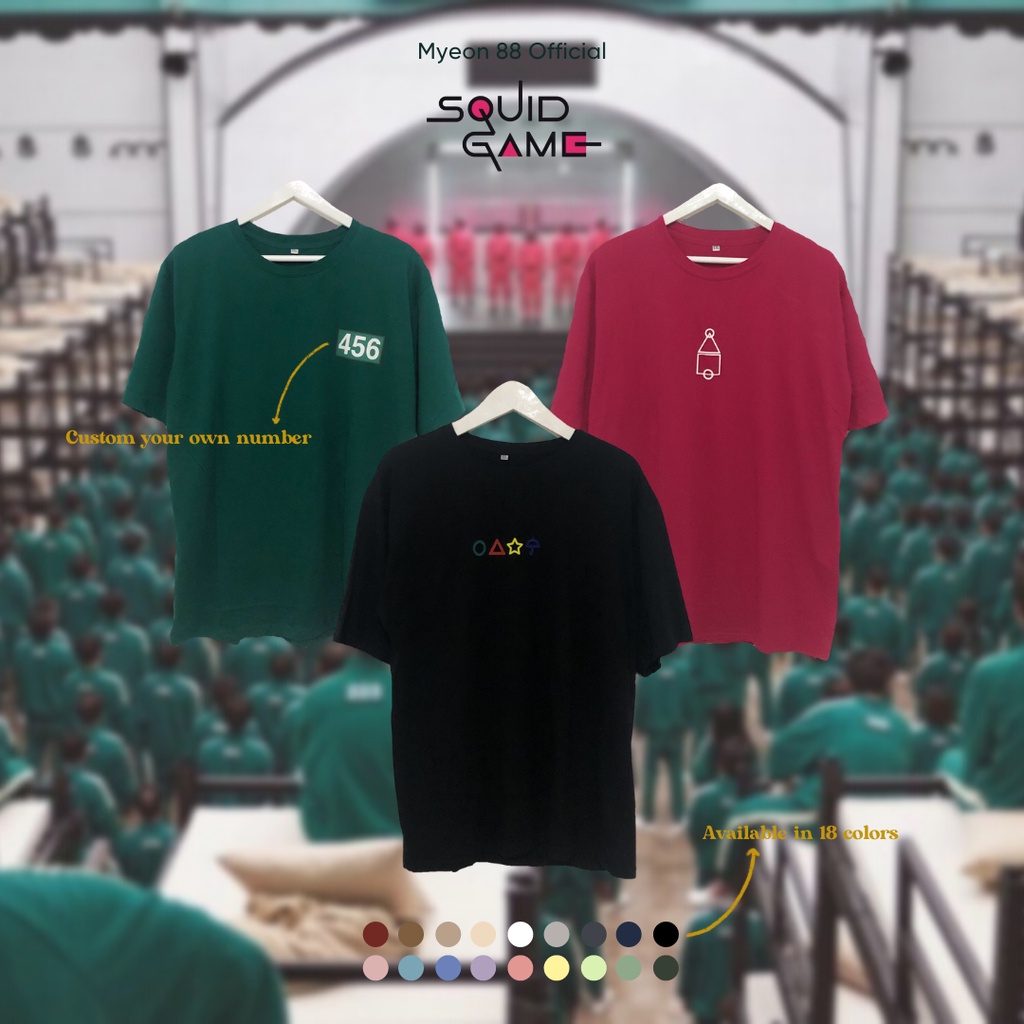 Jual Squid Game Tshirt | Kaos Squid Game | Squid Game Merchandise ...
