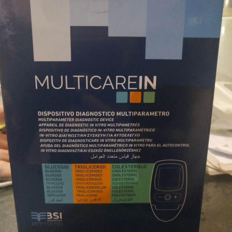 Jual ALAT MULTICARE IN UNTUK CEK TRIGLISERIDA,CHOLESTROL,GLUCOSE(ALAT ...