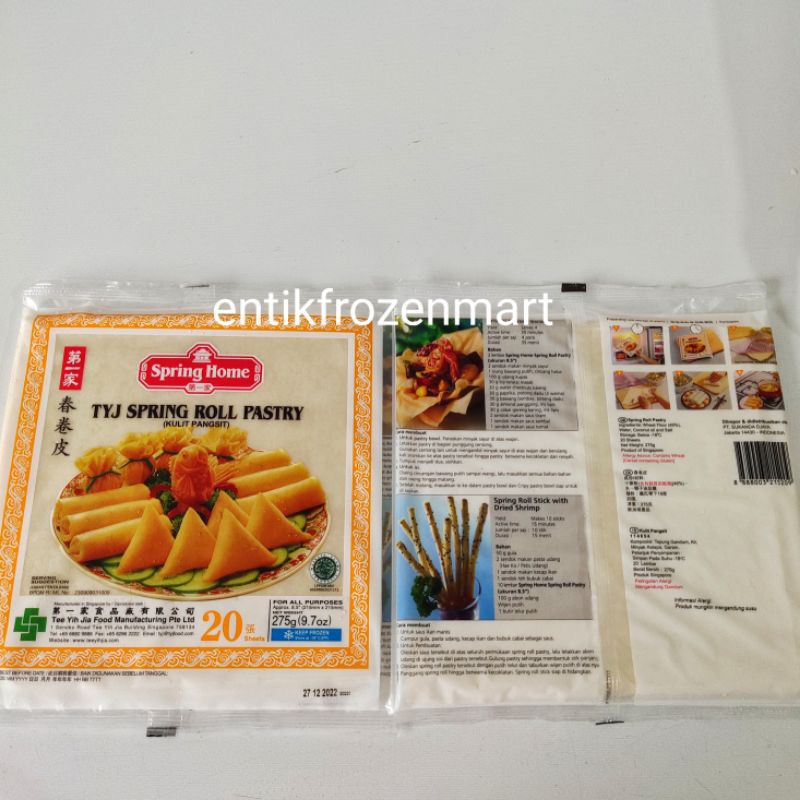 Jual Kulit Lumpia / Pangsit Spring Roll Tyj Spring Home Ukuran Besar ...