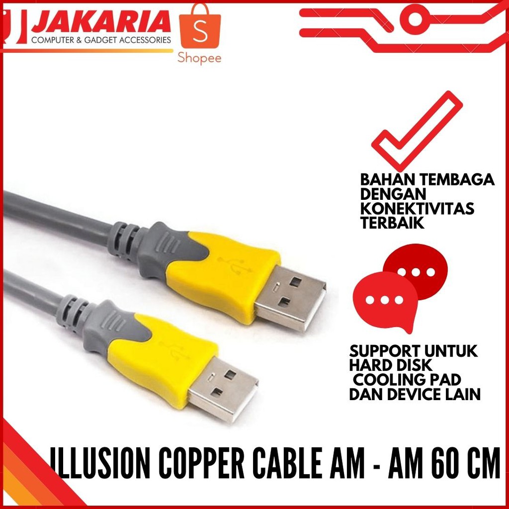 Jual Kabel USB Male to Male Kabel USB Hard Disk SSD Cooling Pad PCI ...