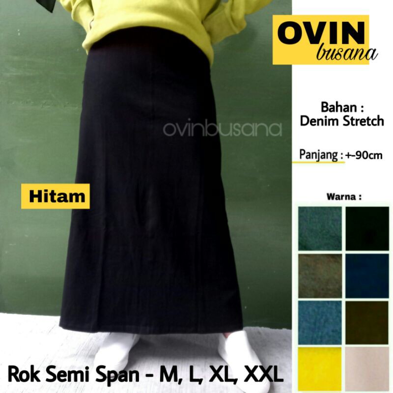Jual ROK SPAN KNITTED / ROK SPAN PANJANG STRETCH / Rok Rajut Korea ...