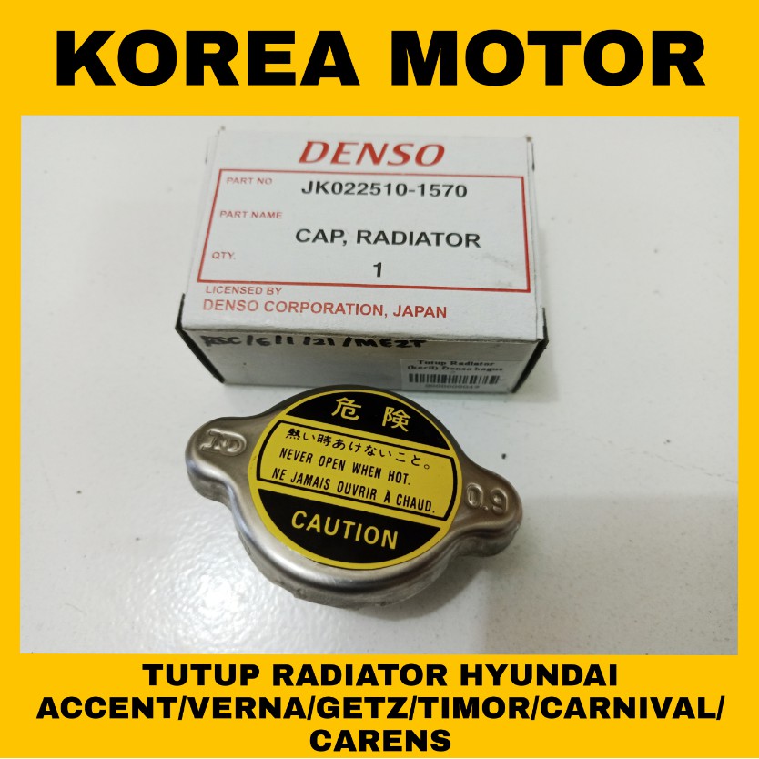 Jual Tutup Cap Radiator Timor Hyundai Accent Verna Atoz Visto Avega ...