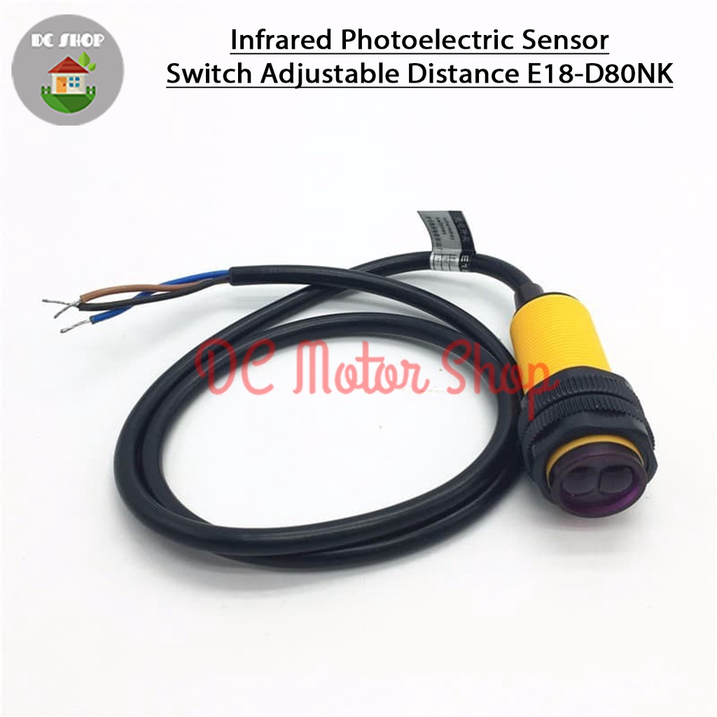 Jual Infrared Photoelectric Sensor Switch Adjustable Distance E18-D80NK ...