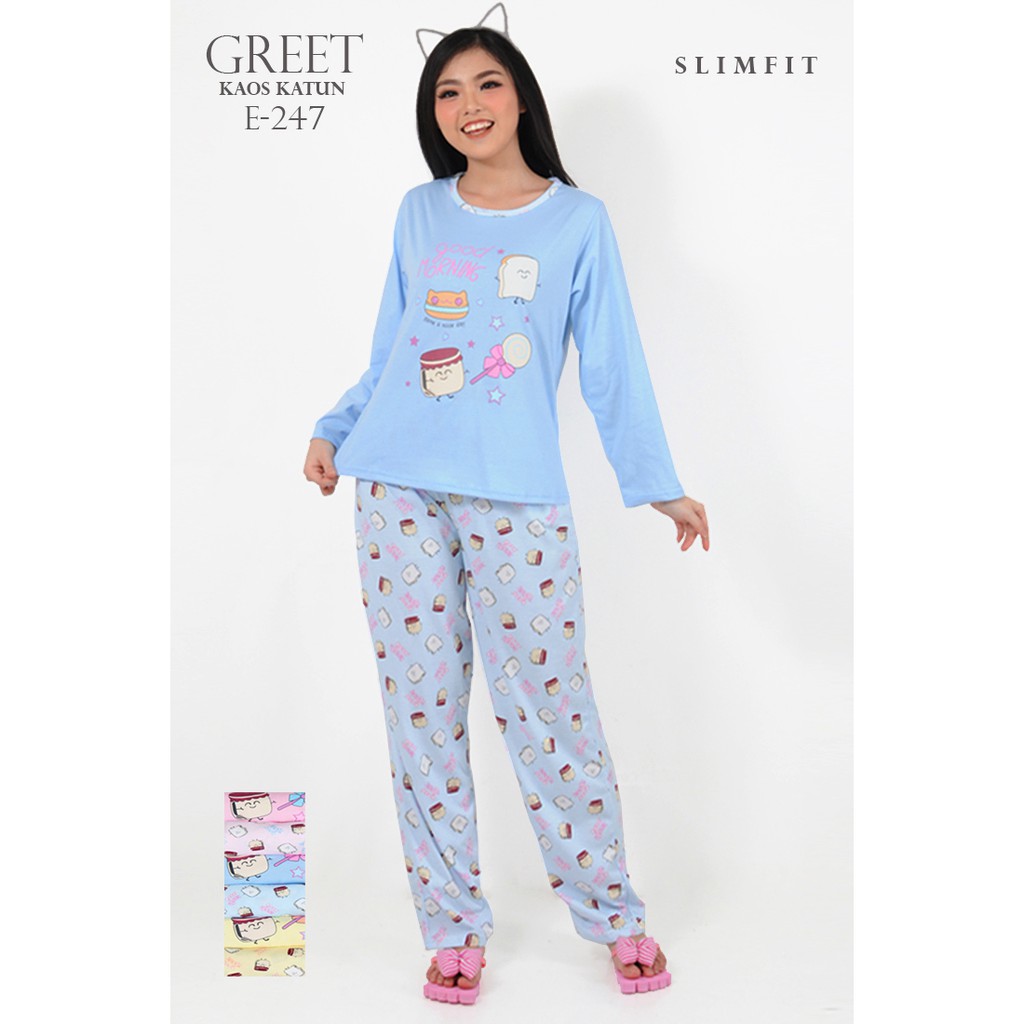Jual GREET NIGHT WEAR - Baju Tidur Model : E-247 / PTP | Shopee Indonesia