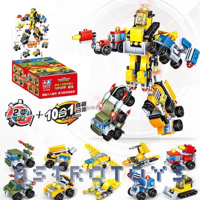 Jual Lego Robot Transformer Mini 10 In 1 Series - Optimus Hulkbuster ...