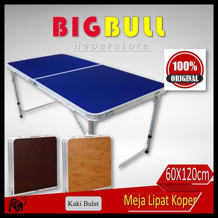 Jual Onsale Meja Lipat Koper Portable Kaki Bulat Meja Lipat Hpl Portable - Silver | Shopee Indonesia