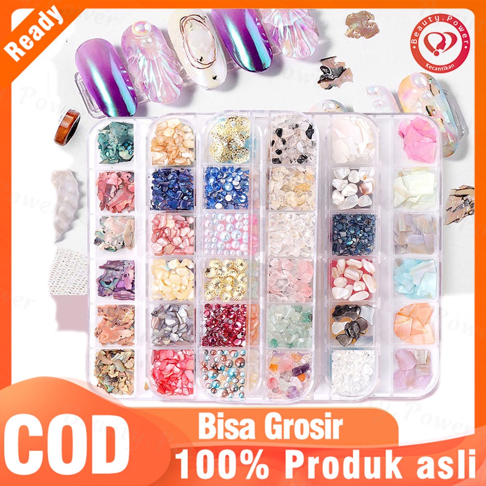 Jual Manik-Manik Dekorasi Cangkang Seni Kuku Mutiara Kerang Abalone ...