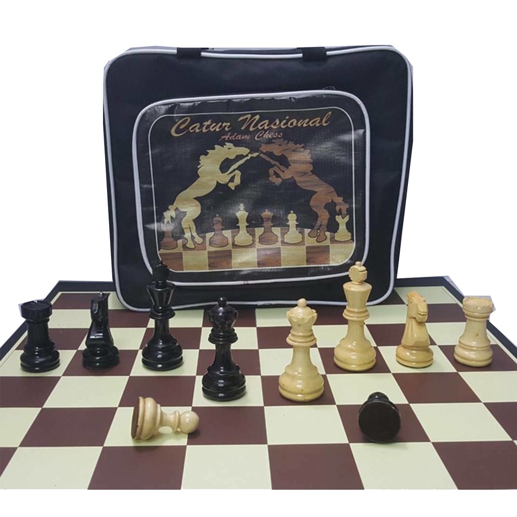 Jual Adam Chess Catur Naional New Turno Biji Kayu Original | Shopee ...