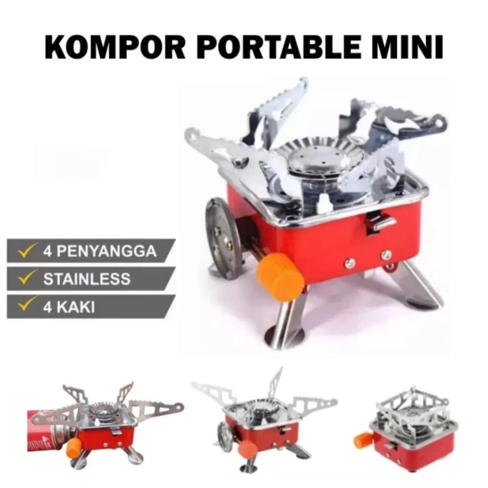 Jual Kompor Camping Gas Kotak Mini Portabel Stove | Shopee Indonesia