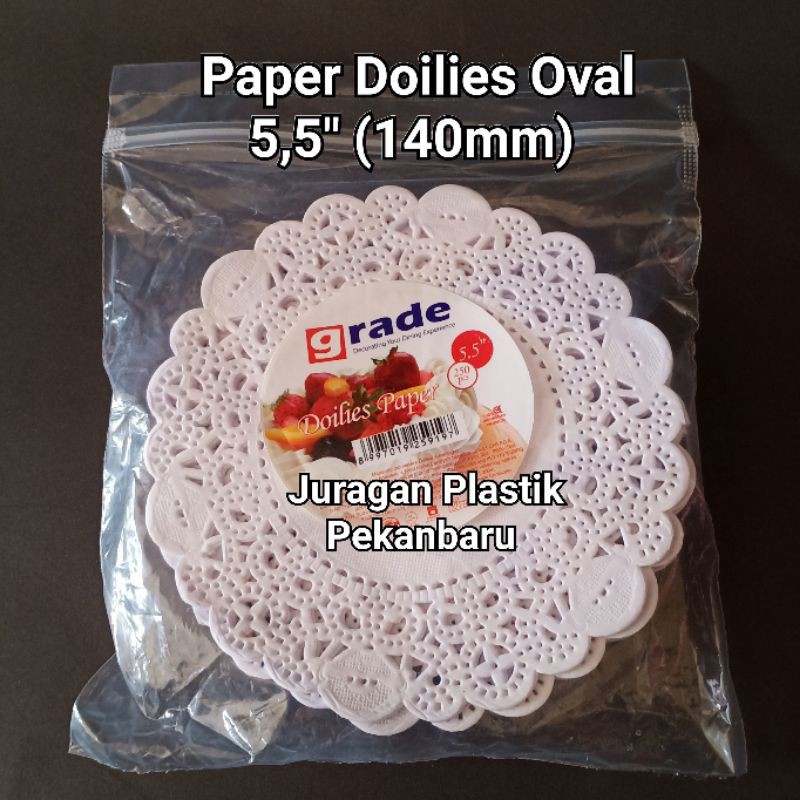 Jual Paper Doyles Doilies Oval 5,5" / Alas Kue / Tatakan Toples / Renda ...