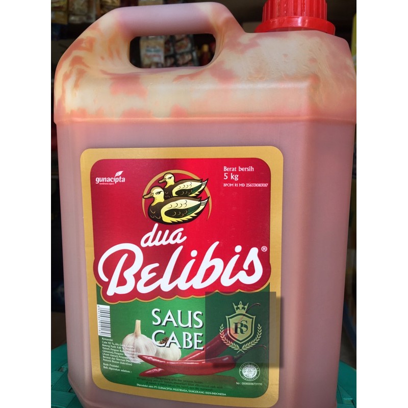 Jual Sambal / Saus Cabe Dua Belibis PREMIUM Jerigen 5Kg | Shopee Indonesia