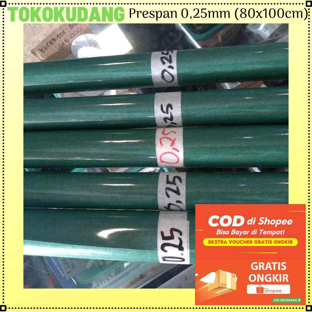 Jual 0,25 mm Prespan Warna Hijau Ukuran 80x100 cm Tebal 0.25 mm Kertas ...
