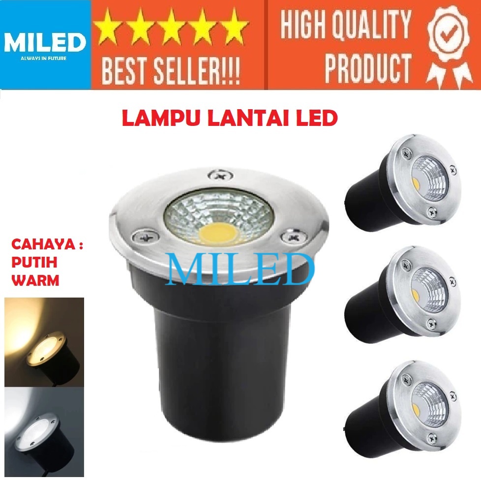 Jual LAMPU LANTAI LED OUTDOOR / INDOOR 6 WATT KOMPLIT LAMPU - LAMPU ...