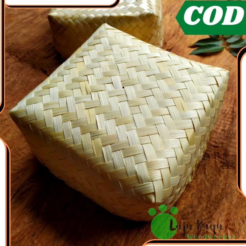 Jual (1 Pasang ) Anyaman Besek Bambu Ukuran 20x20 Untuk Wadah Tempat ...