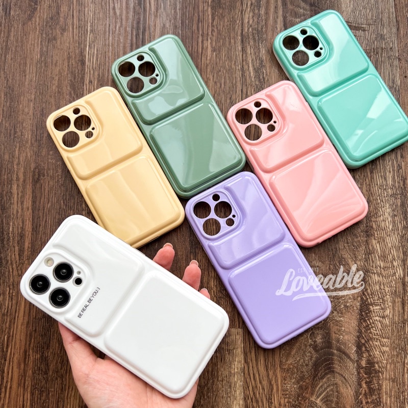 Jual LOVEABLE Basic Flip Puffy Case - Softcase/Cashing HP For iPhone X ...