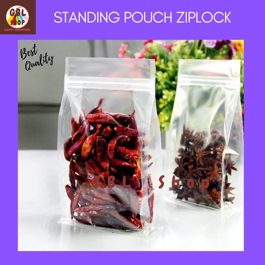 Jual Plastik Ziplock segi 8 Kemasan Makanan 16x26 Standing Pouch ...
