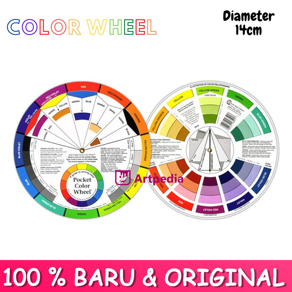 Jual Color Wheel Diameter 14cm - Cakra warna / Pocket Color Wheel Guide ...