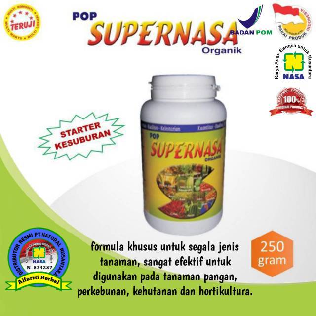 Jual Pupuk organik super NASA 250 gr | Shopee Indonesia