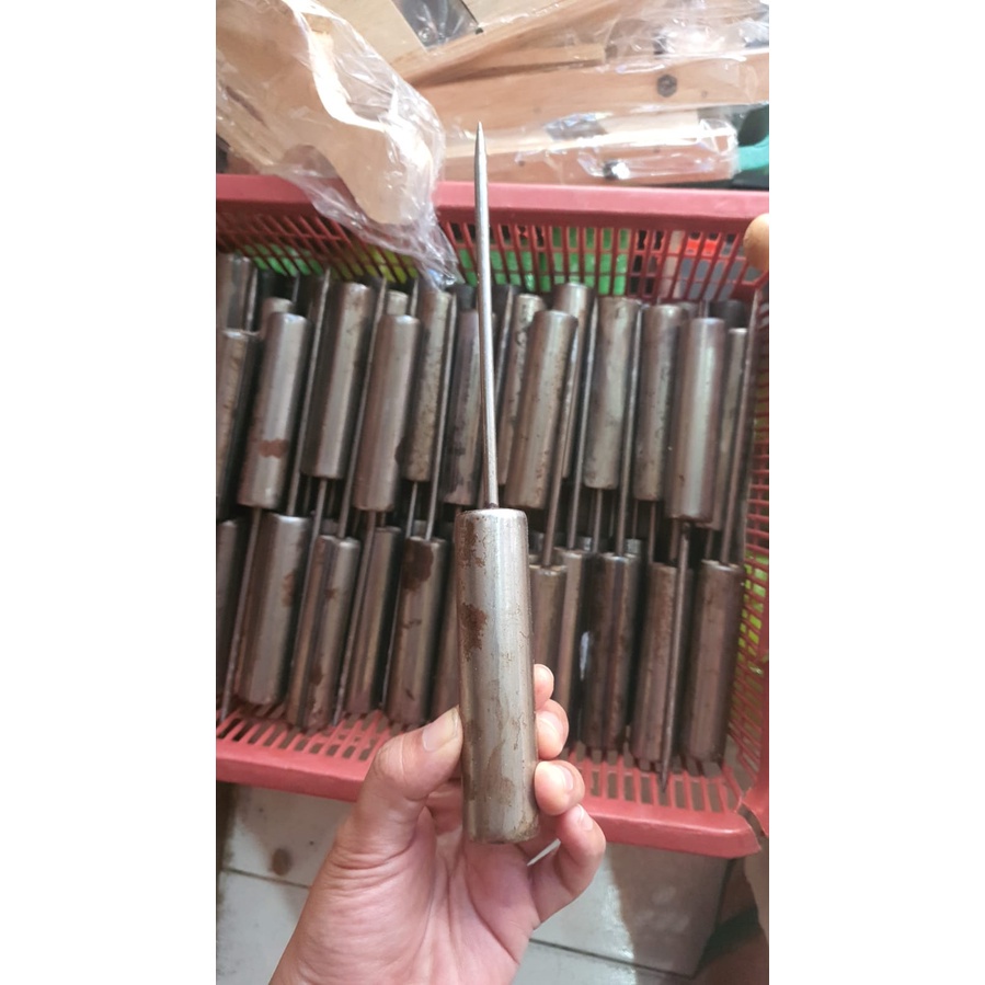 Jual Tusukan es batu Full besi baja Ice Pick Gagang Lapis besi - DP ...