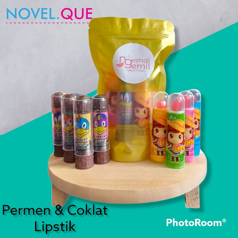 Jual Permen & coklat bentuk lipstik mixed (harga per pack) | Shopee ...