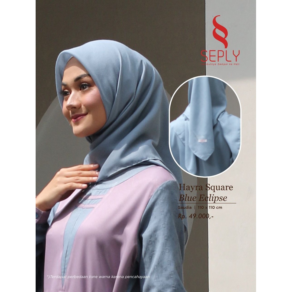 Jual SEPLY HIJAB HAYRA SQUARE SEPLY ORIGINAL 2022 | Shopee Indonesia