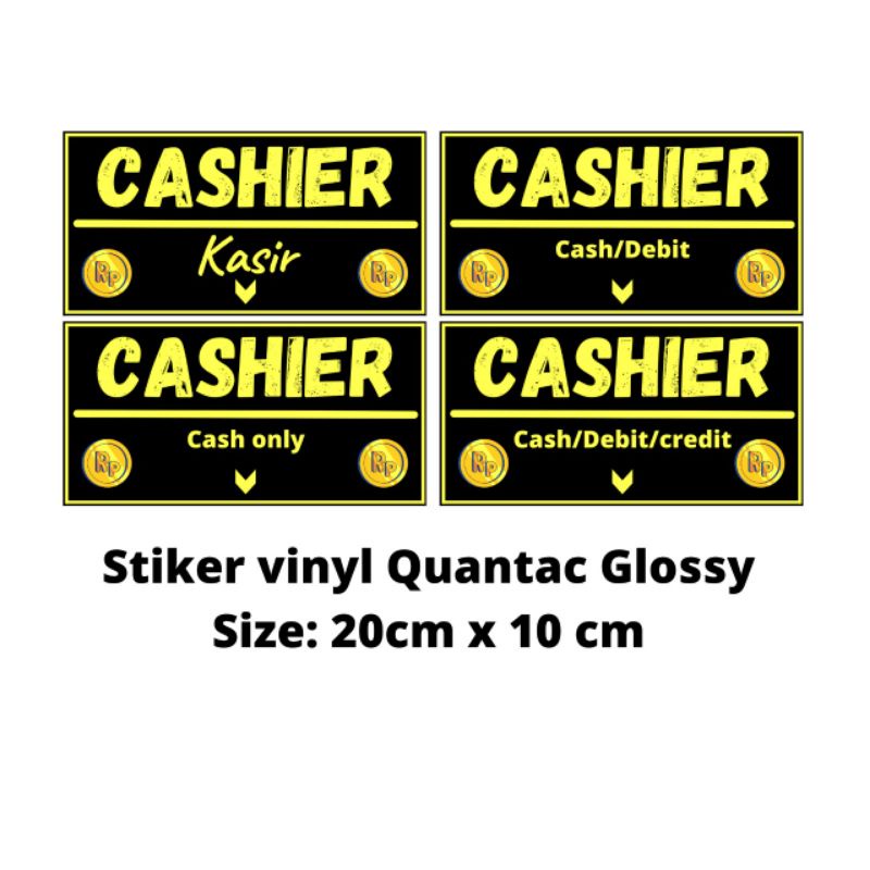 Jual Stiker kasir pembayaran |sticker sign cashier |stiker tanda ...